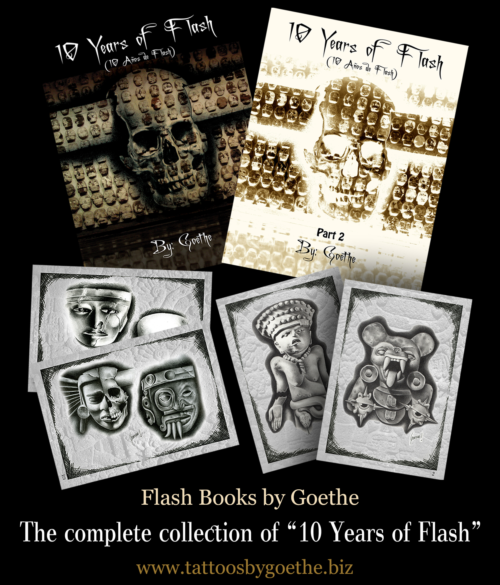 Books “10 Years of Flash” now available – Tattoos by Goethe